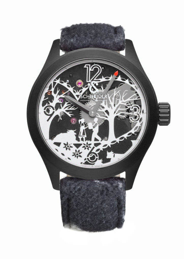 Edelweiss Black - Watch Schneider&Co® | Swiss made